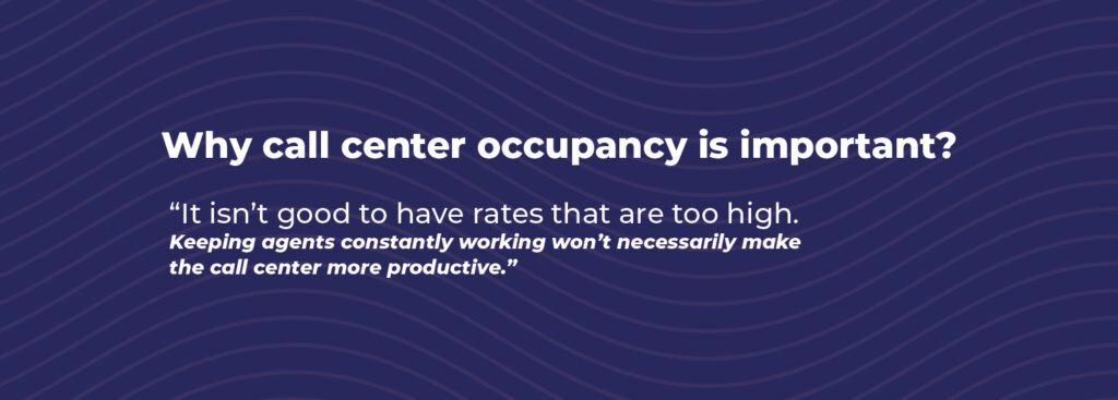 Call Center Occupancy and Agent Utilization